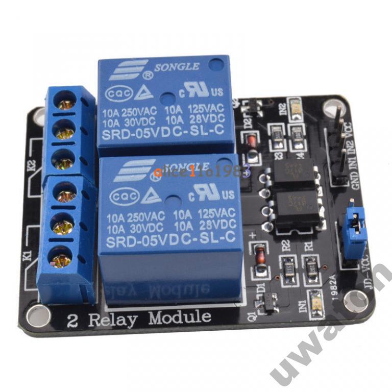 Модуль реле 2 канала 5v Arduino Pic Avr Dsp Arm — Купуйте на Newauction